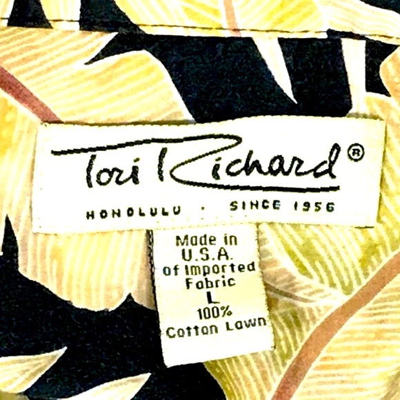 Tori Richard | Shirts | Tori Richard Hawaiian Print Aloha Shirt Short ...